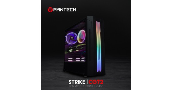 Buy Fantech RGB Lighting Tower Case Strike CG72 Online At Best Price ...
