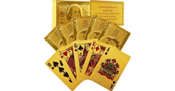 24K Gold Plated Playing Cards
