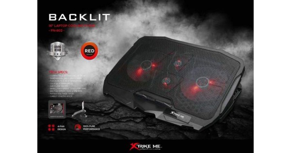 Buy Portable Power Cooling System With 4 Fans Laptop Cooler.